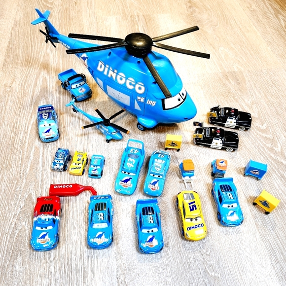Mattel | Toys | Disney Pixar Cars Dinoco Huge Lot Lightning Mcqueen ...
